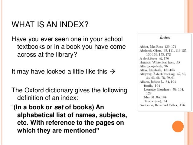 Indexed Meaning