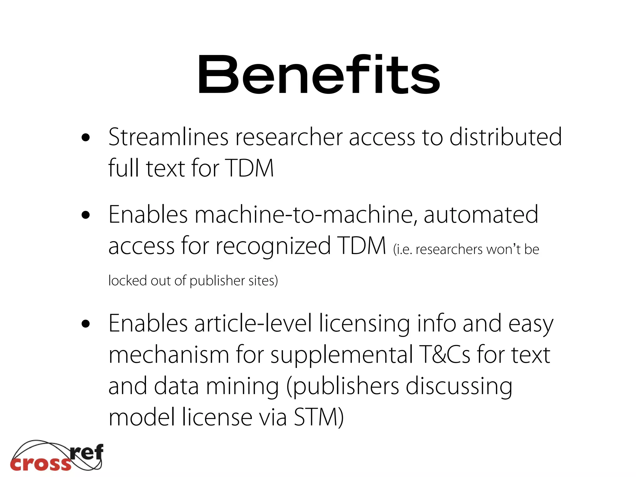 Introduction to CrossRef Text and Data Mining Webinar | PPT