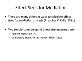 Introduction to Mediation using SPSS | PPTX