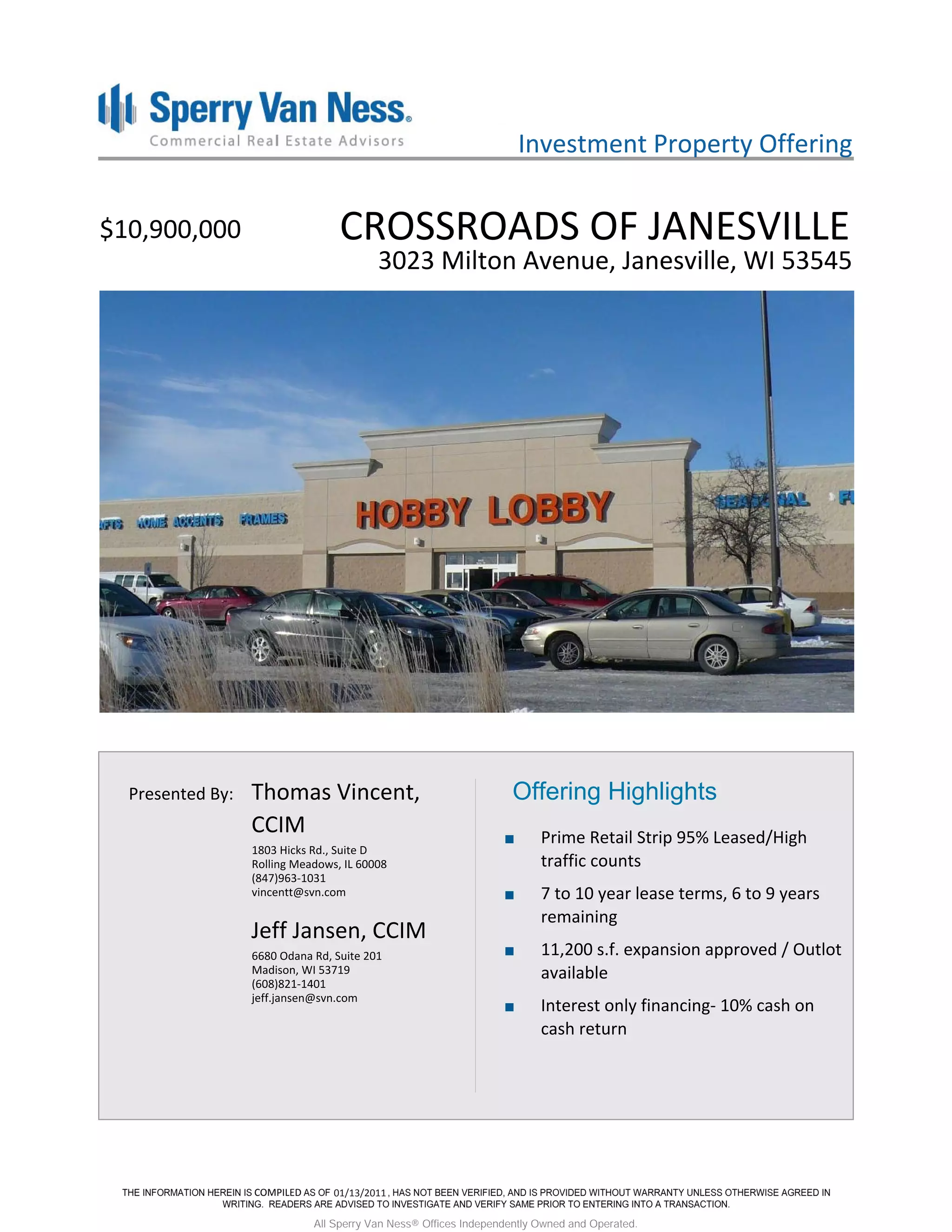 Crossroads janesville brochure | PDF