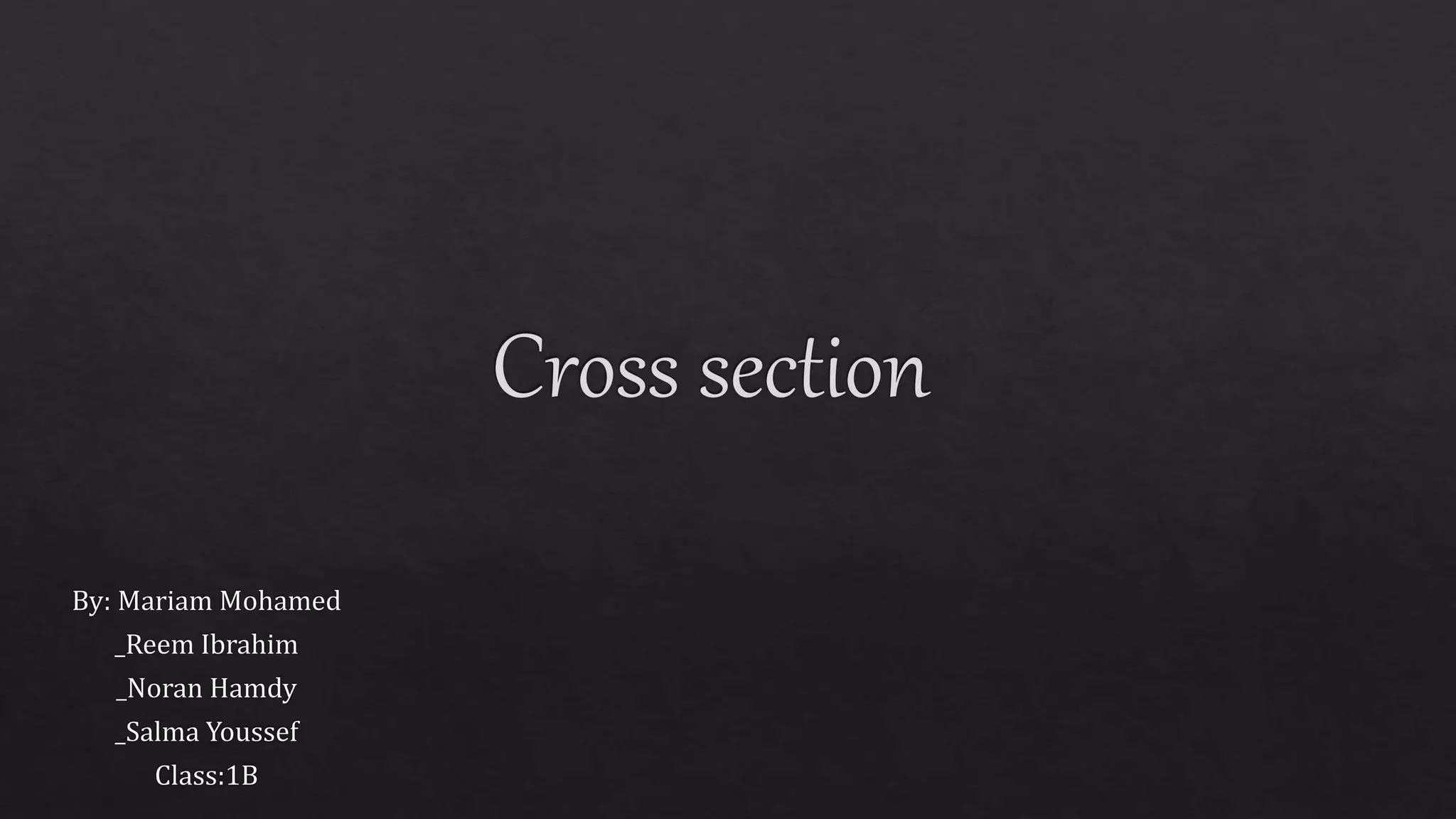 Cross section | PPT