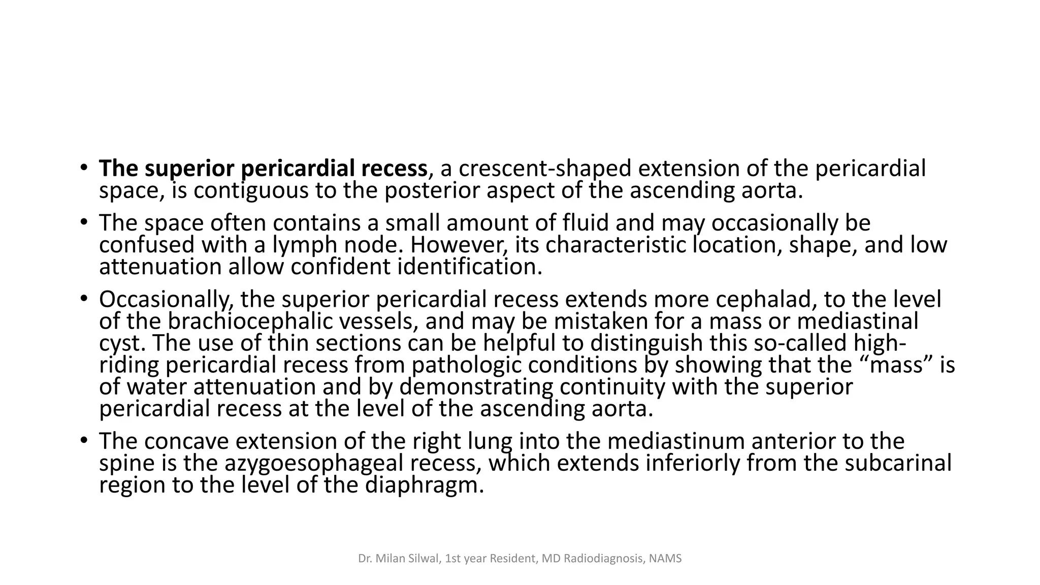 Cross sectional anatomy of chest by Dr. Milan | PPTX