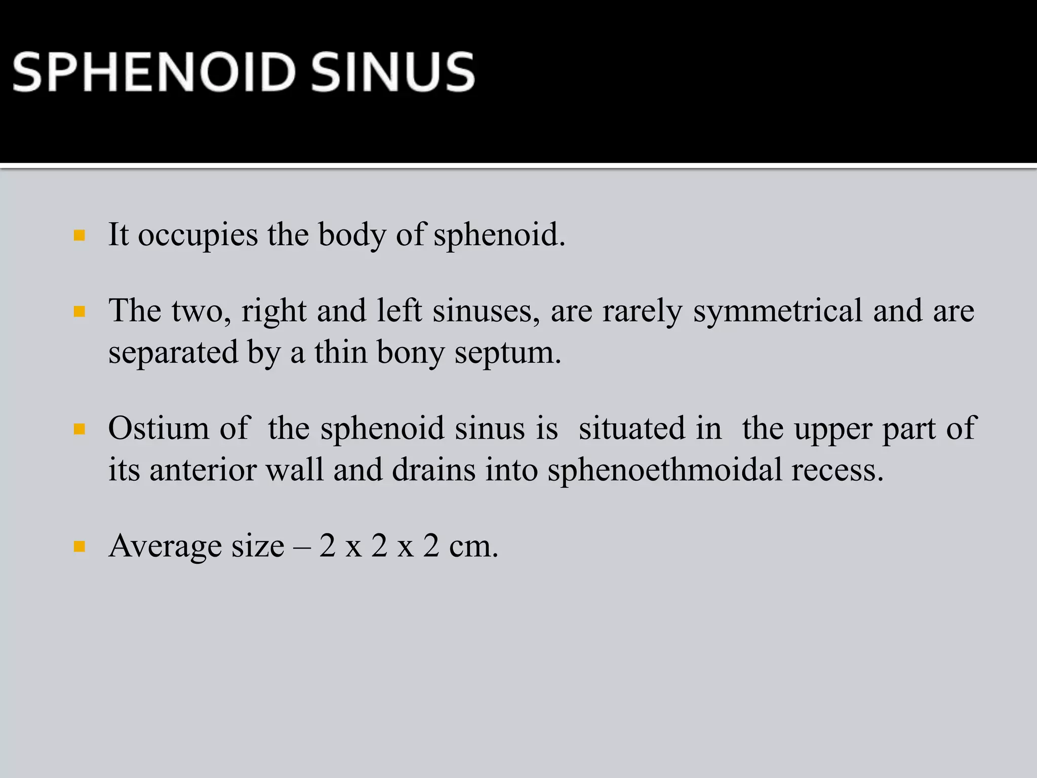 Cross Sectional Anatomy of Paranasal sinus | PPTX