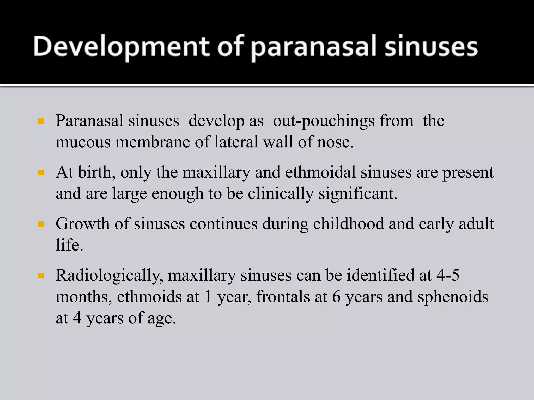 Cross Sectional Anatomy of Paranasal sinus | PPTX