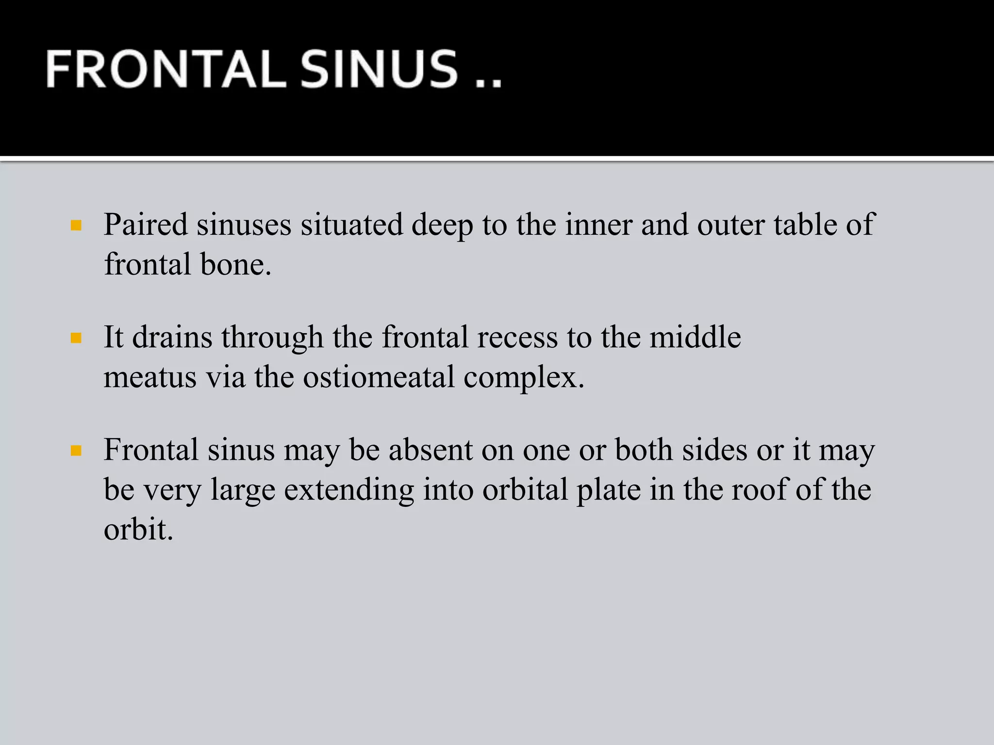 Cross Sectional Anatomy of Paranasal sinus | PPTX