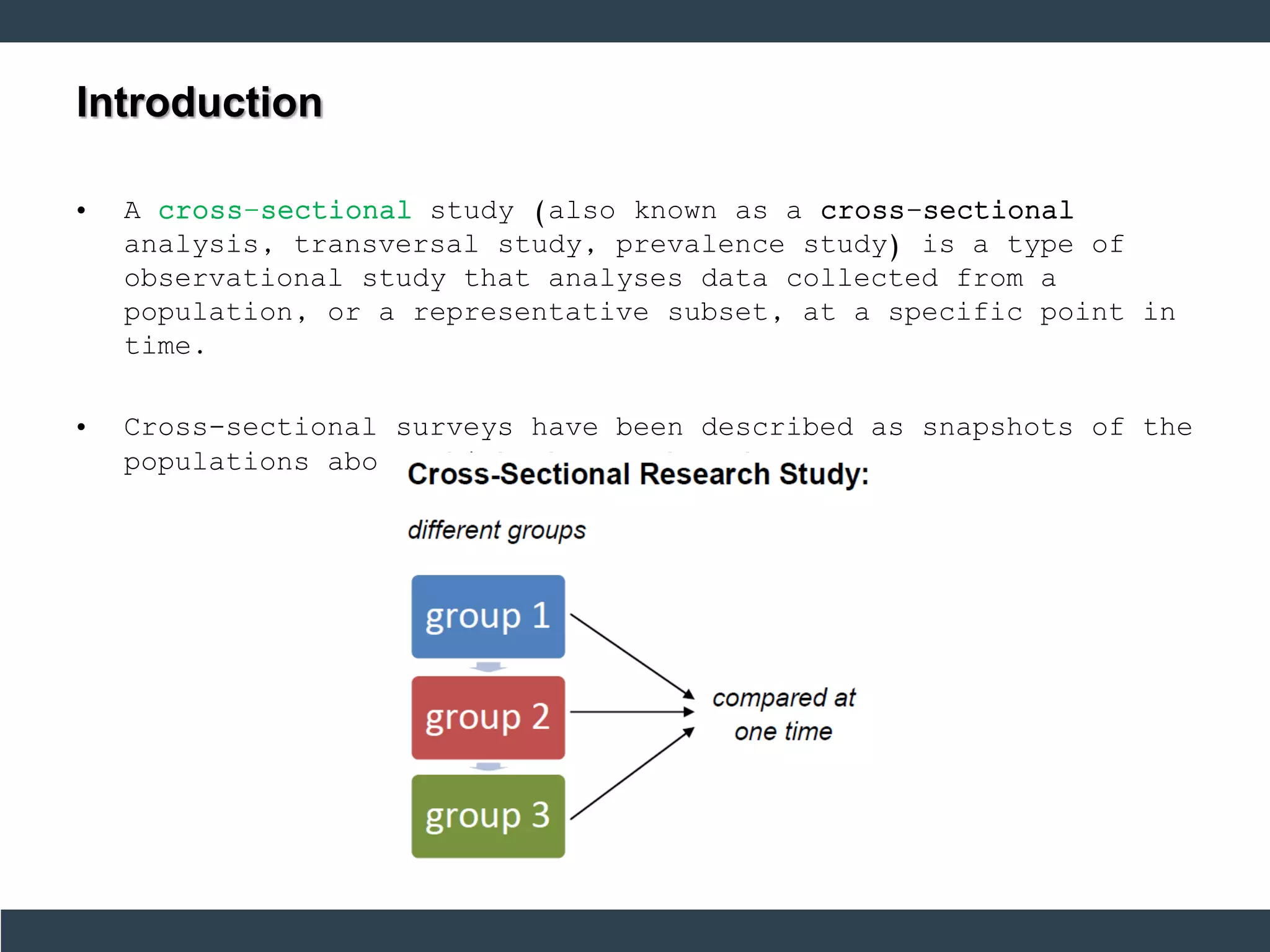 Cross Sectional Research Pptx