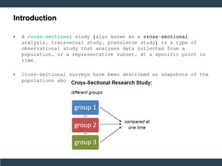 Cross sectional research | PPTX
