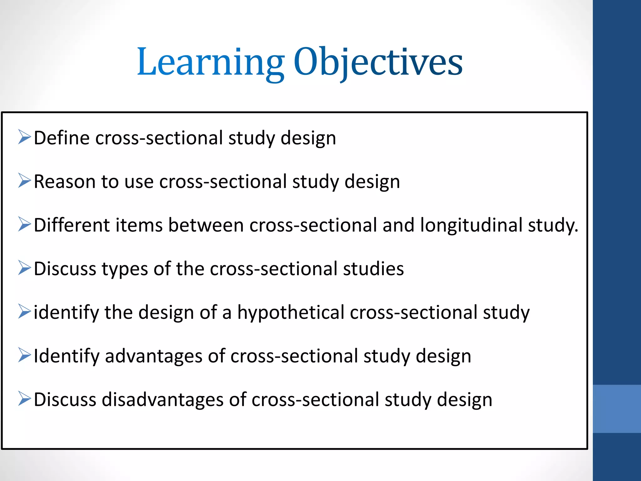Cross sectional studies | PDF