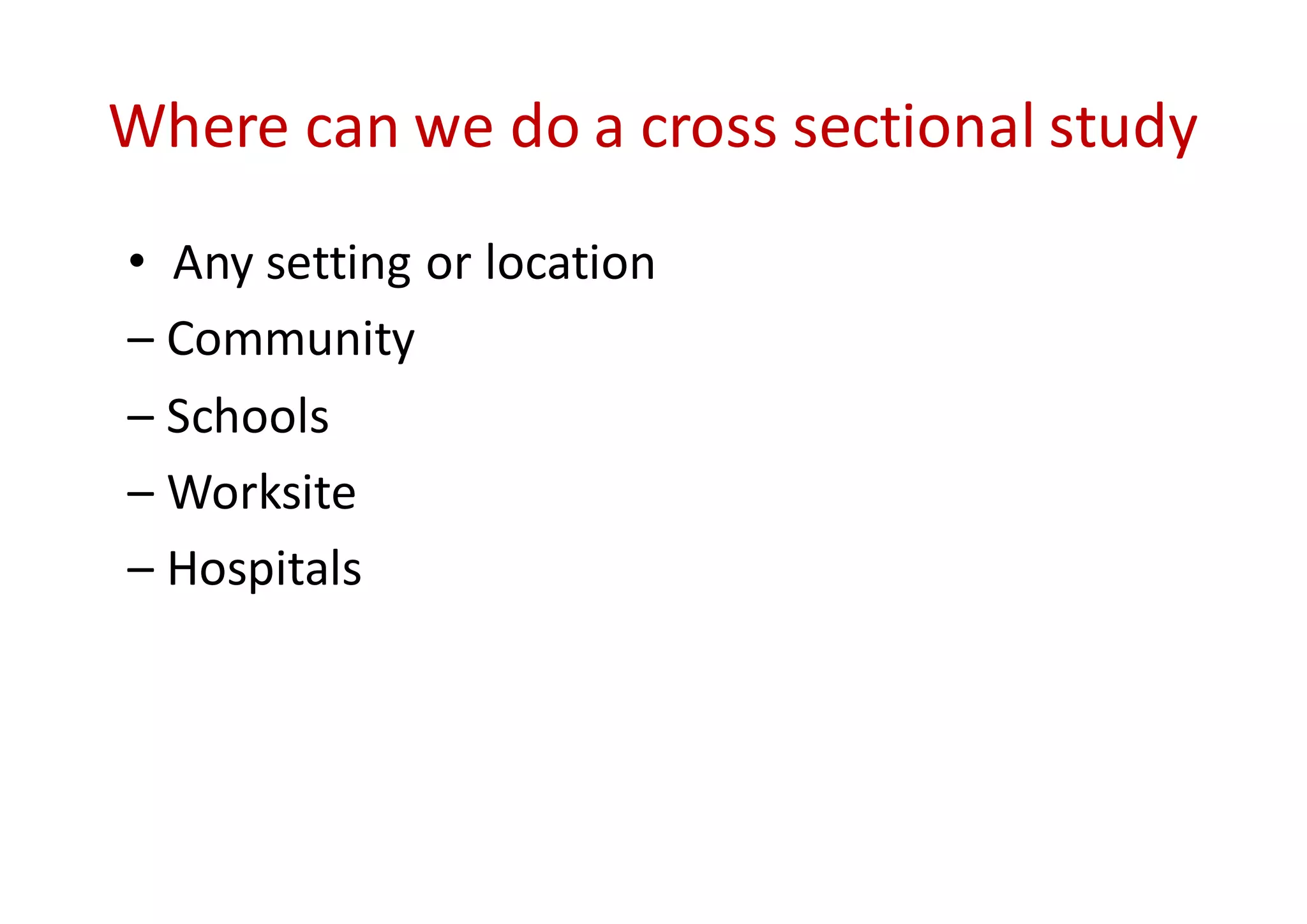 Cross sectional study | PDF