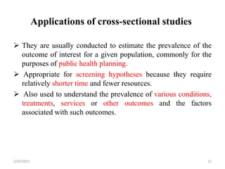 Cross sectional study | PPTX