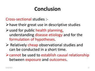 Cross sectional study | PPTX