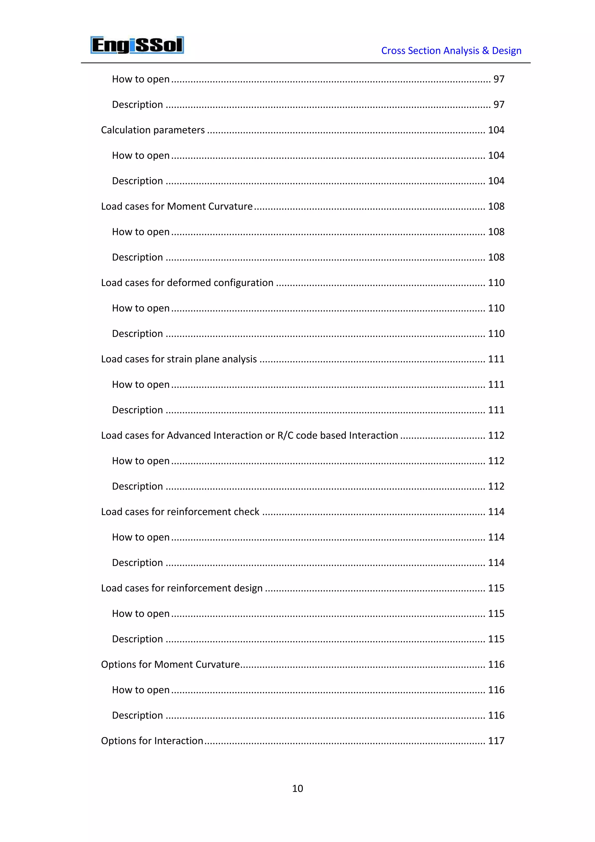 User Manual for Cross Section Analysis & Design | PDF