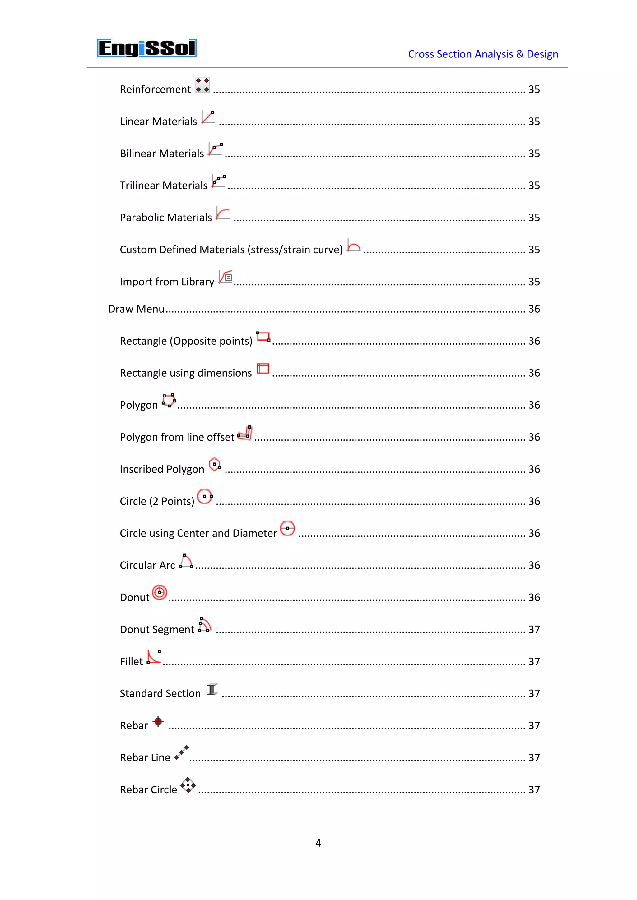 User Manual for Cross Section Analysis & Design | PDF