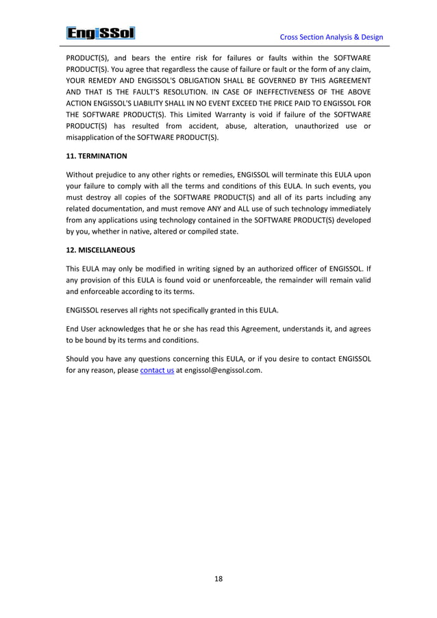 User Manual for Cross Section Analysis & Design | PDF