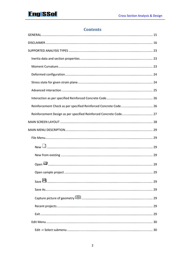 User Manual for Cross Section Analysis & Design | PDF