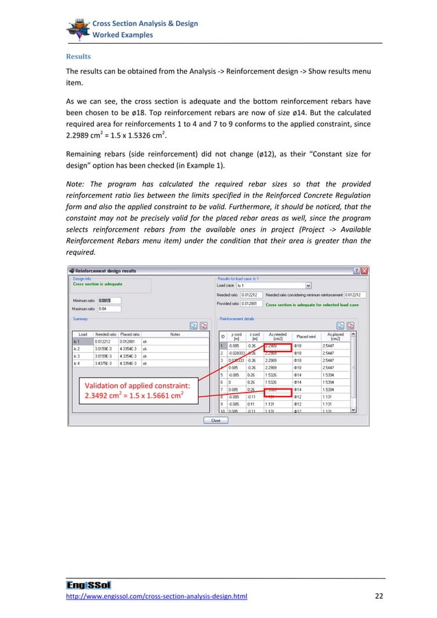 Cross section analysis and design: Worked examples | PDF