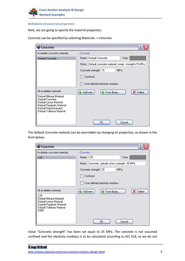 Cross section analysis and design: Worked examples | PDF