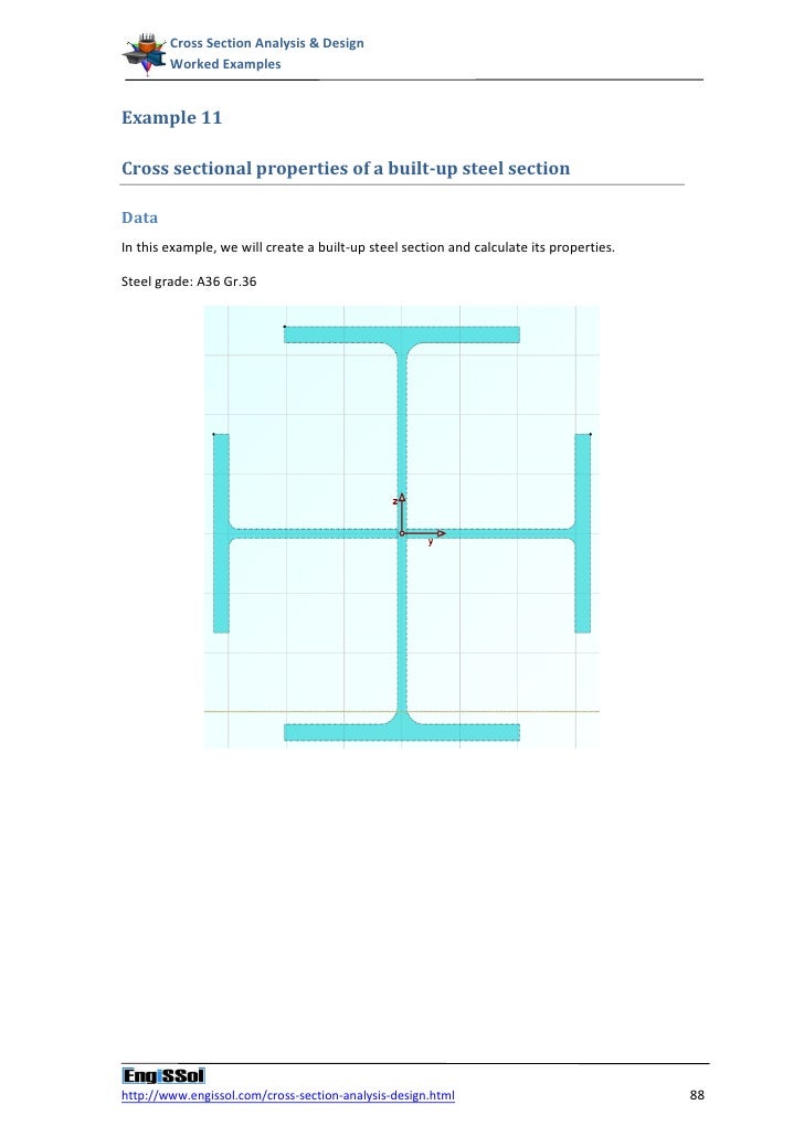 Cross section analysis and design: Worked examples