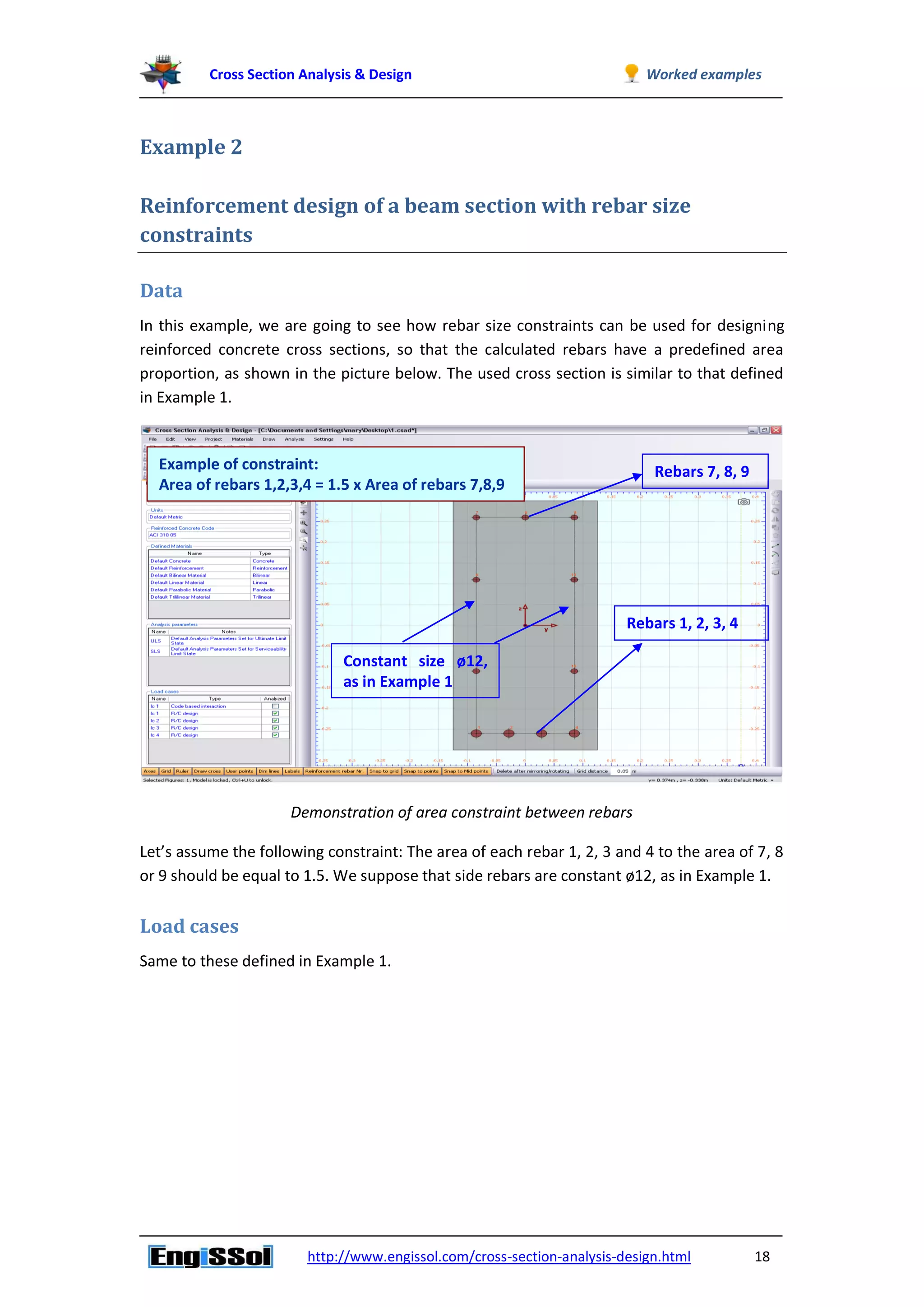 Worked examples for Cross section analysis and design software | PDF