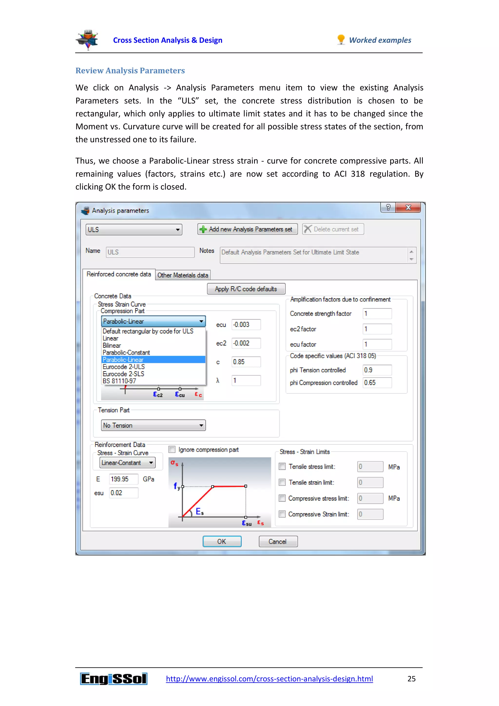 Worked examples for Cross section analysis and design software | PDF