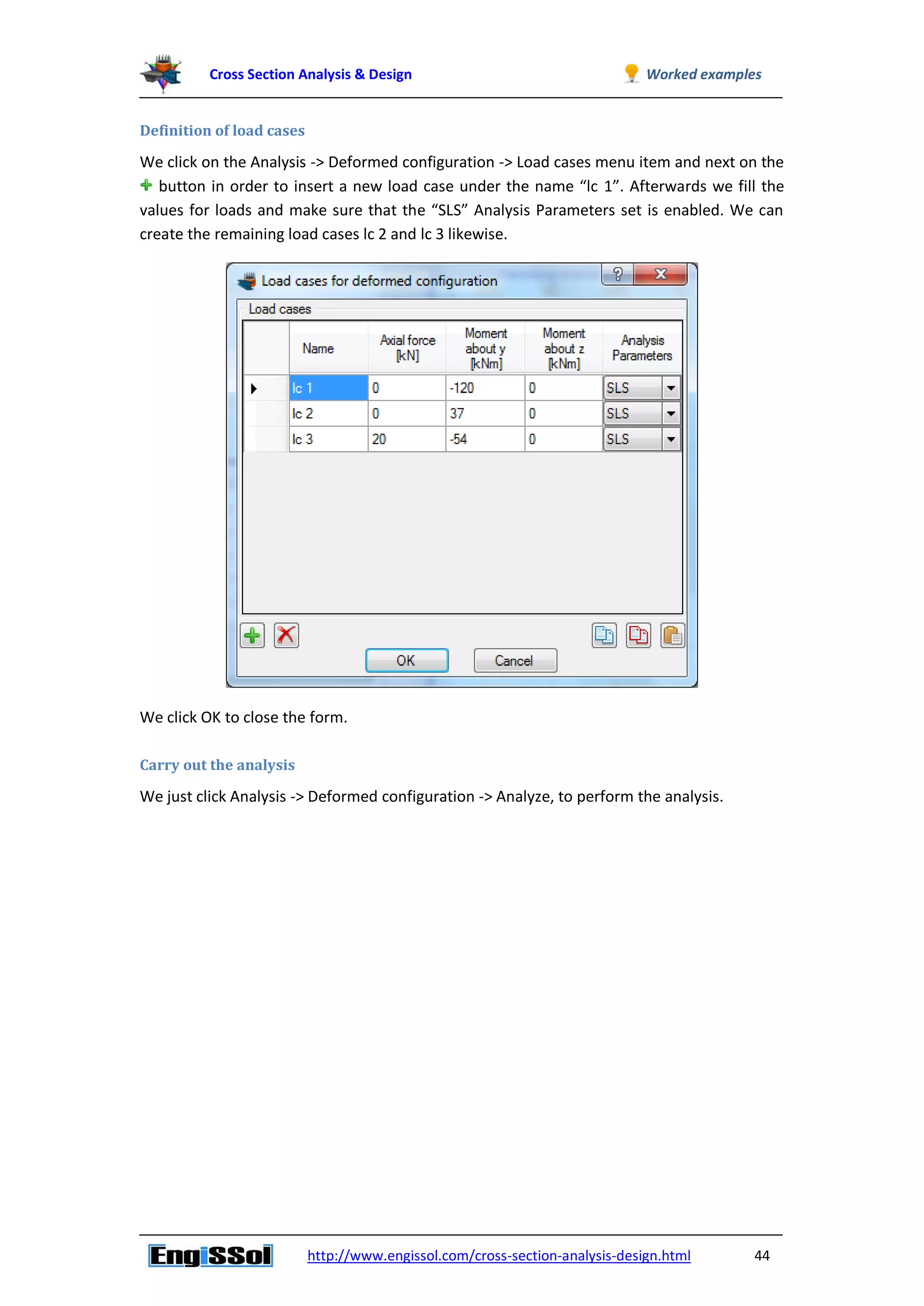 Worked examples for Cross section analysis and design software | PDF
