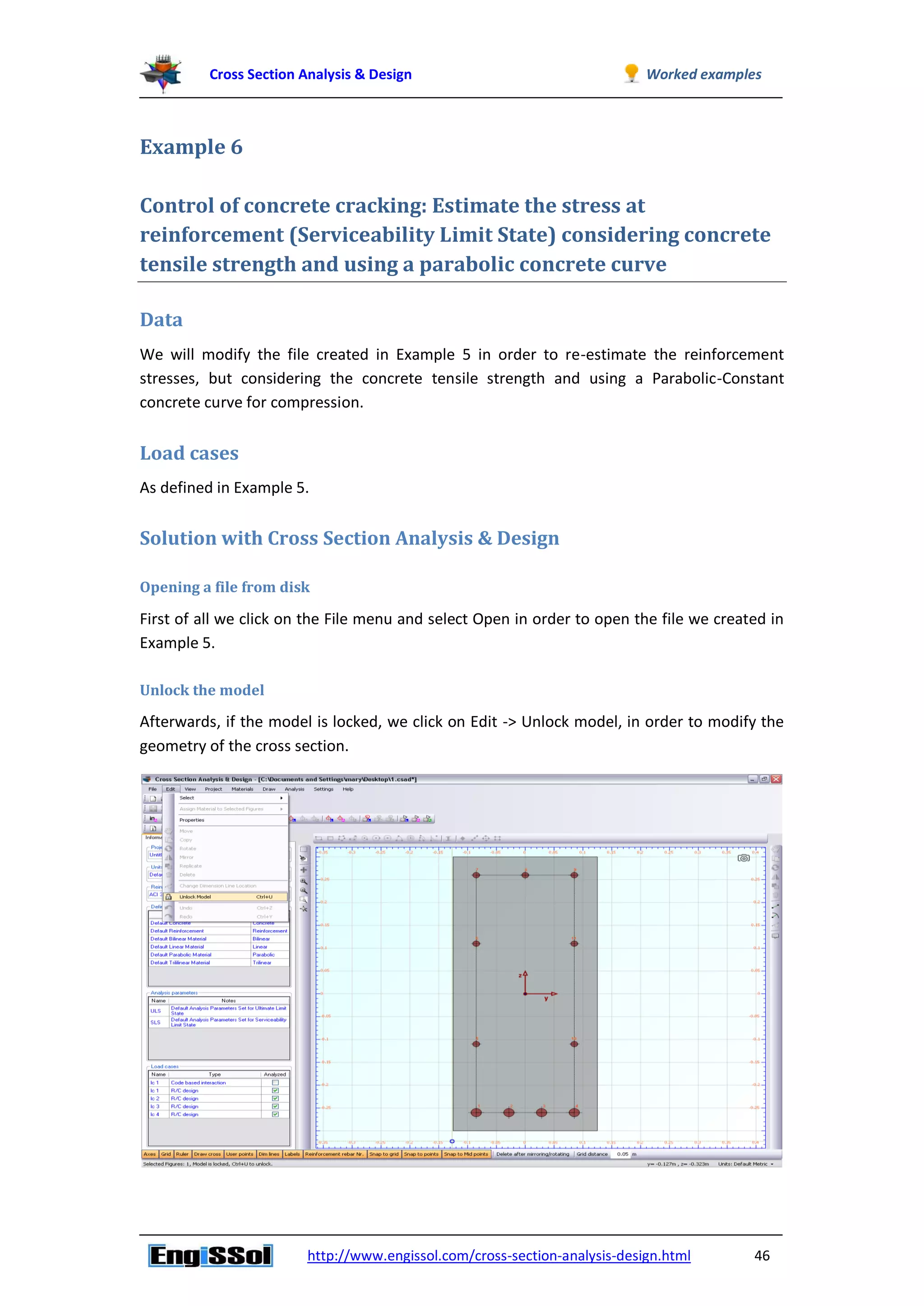 Worked examples for Cross section analysis and design software | PDF