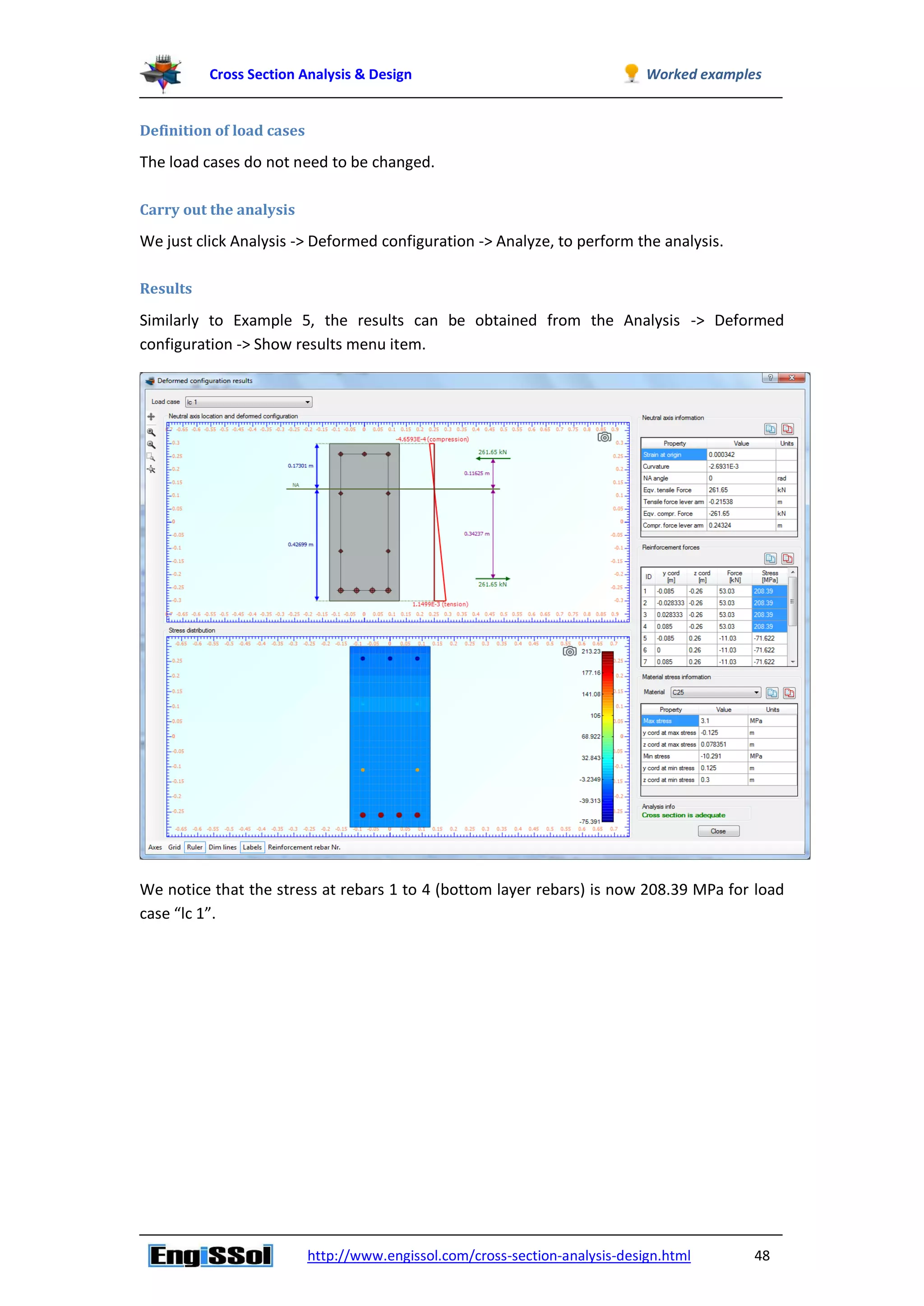 Worked examples for Cross section analysis and design software | PDF