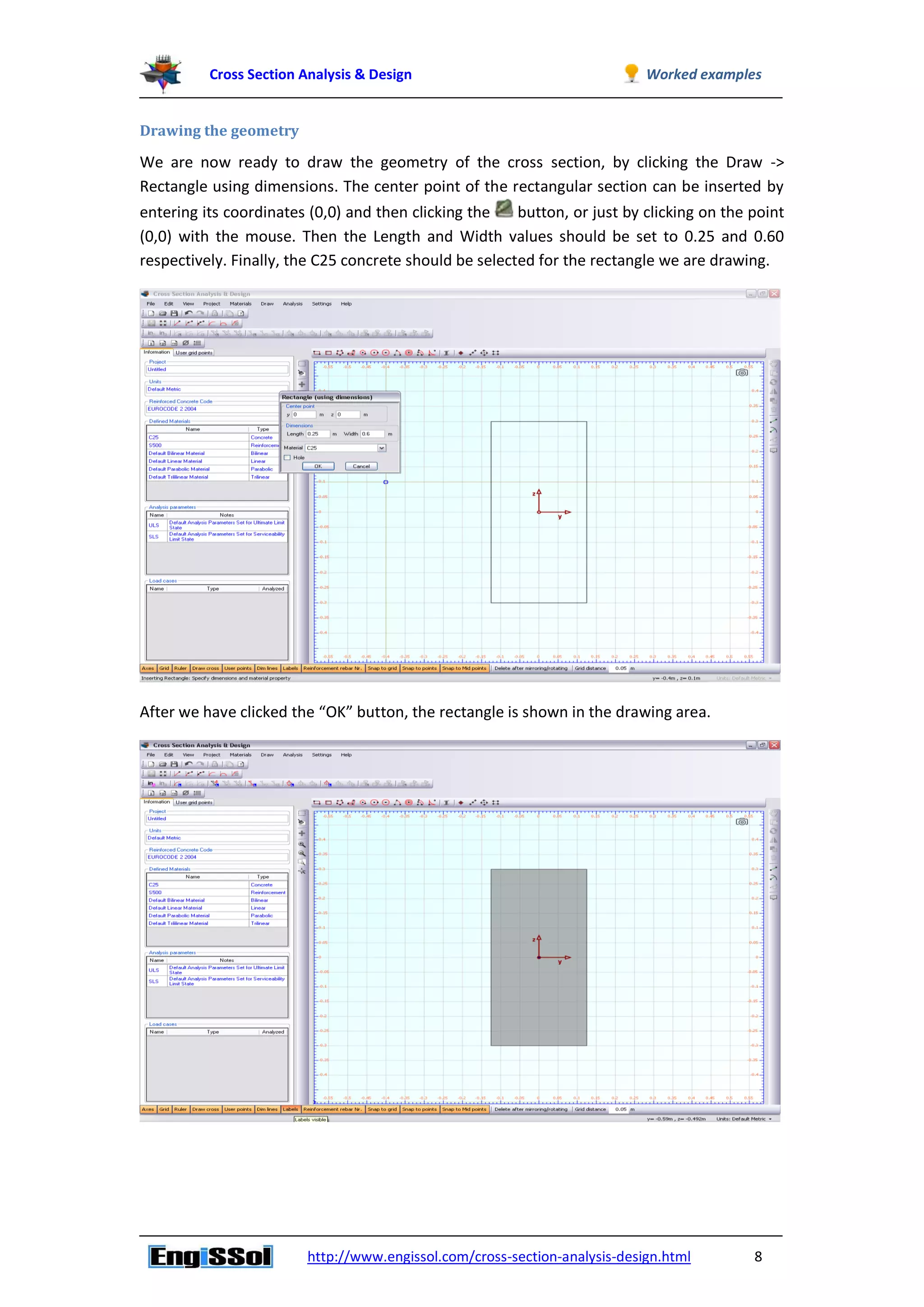 Worked examples for Cross section analysis and design software | PDF