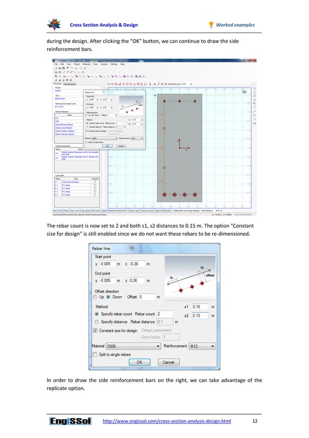 Worked examples for Cross section analysis and design software | PDF