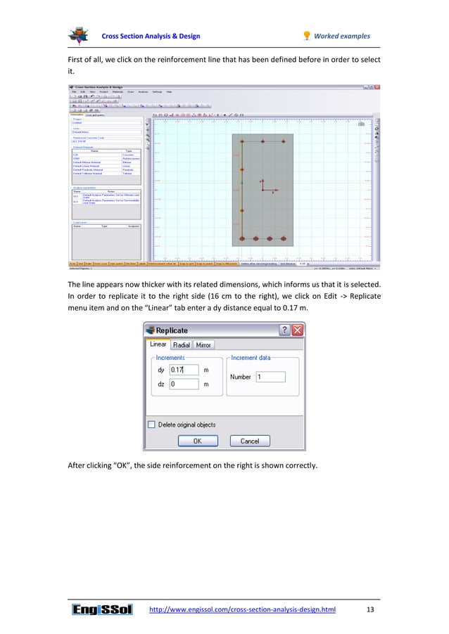 Worked examples for Cross section analysis and design software | PDF
