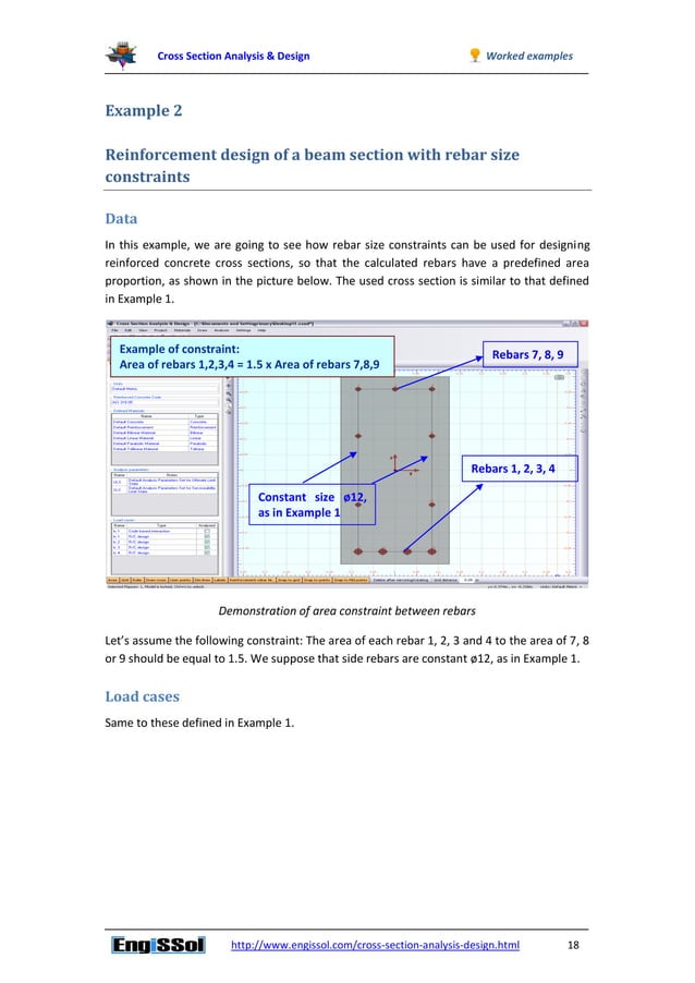 Worked examples for Cross section analysis and design software | PDF