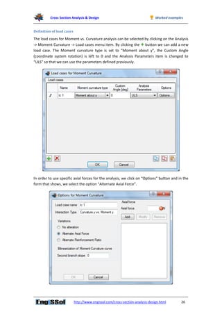 Worked examples for Cross section analysis and design software | PDF