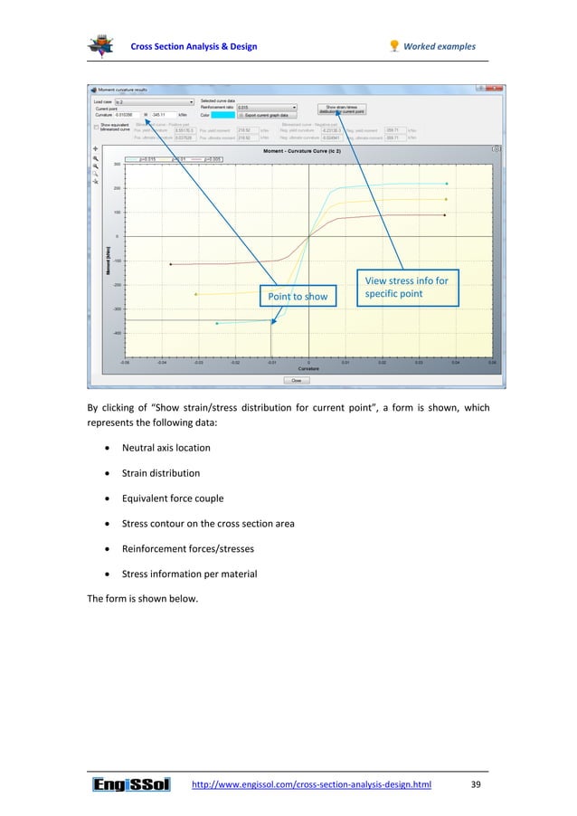 Worked examples for Cross section analysis and design software | PDF