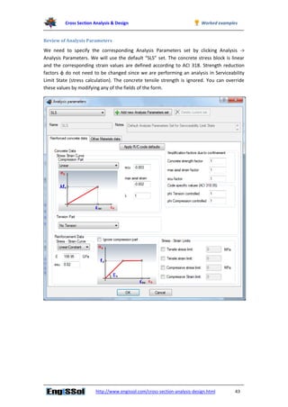 Worked examples for Cross section analysis and design software | PDF