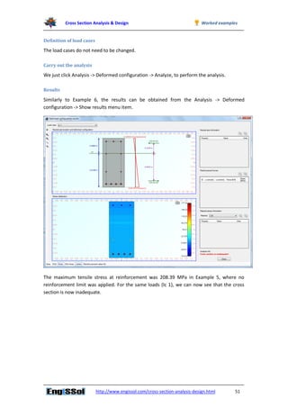 Worked examples for Cross section analysis and design software | PDF