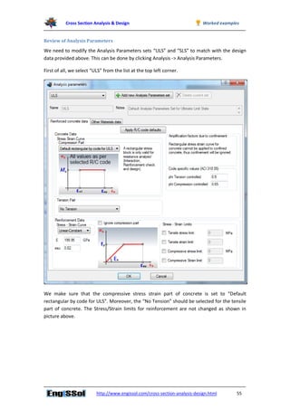 Worked examples for Cross section analysis and design software | PDF