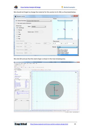 Worked examples for Cross section analysis and design software | PDF