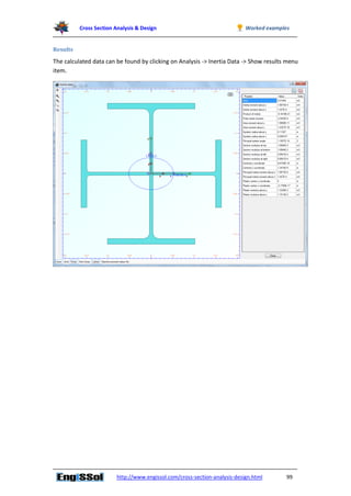 Worked examples for Cross section analysis and design software | PDF ...
