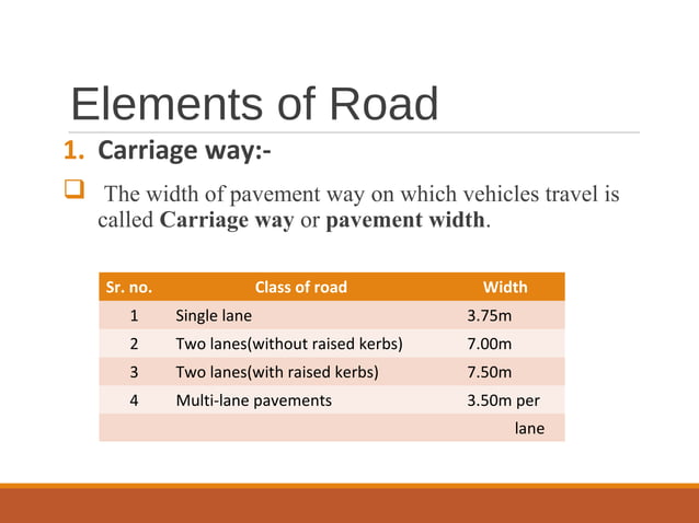 Cross section of road | PPT