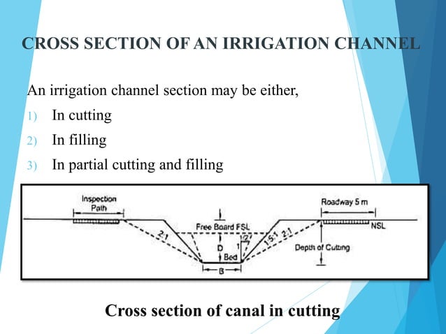 Cross section of the canal, balancing depth and canal fsl | PPTX ...