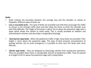 Cross section of road and sight distance | PPTX