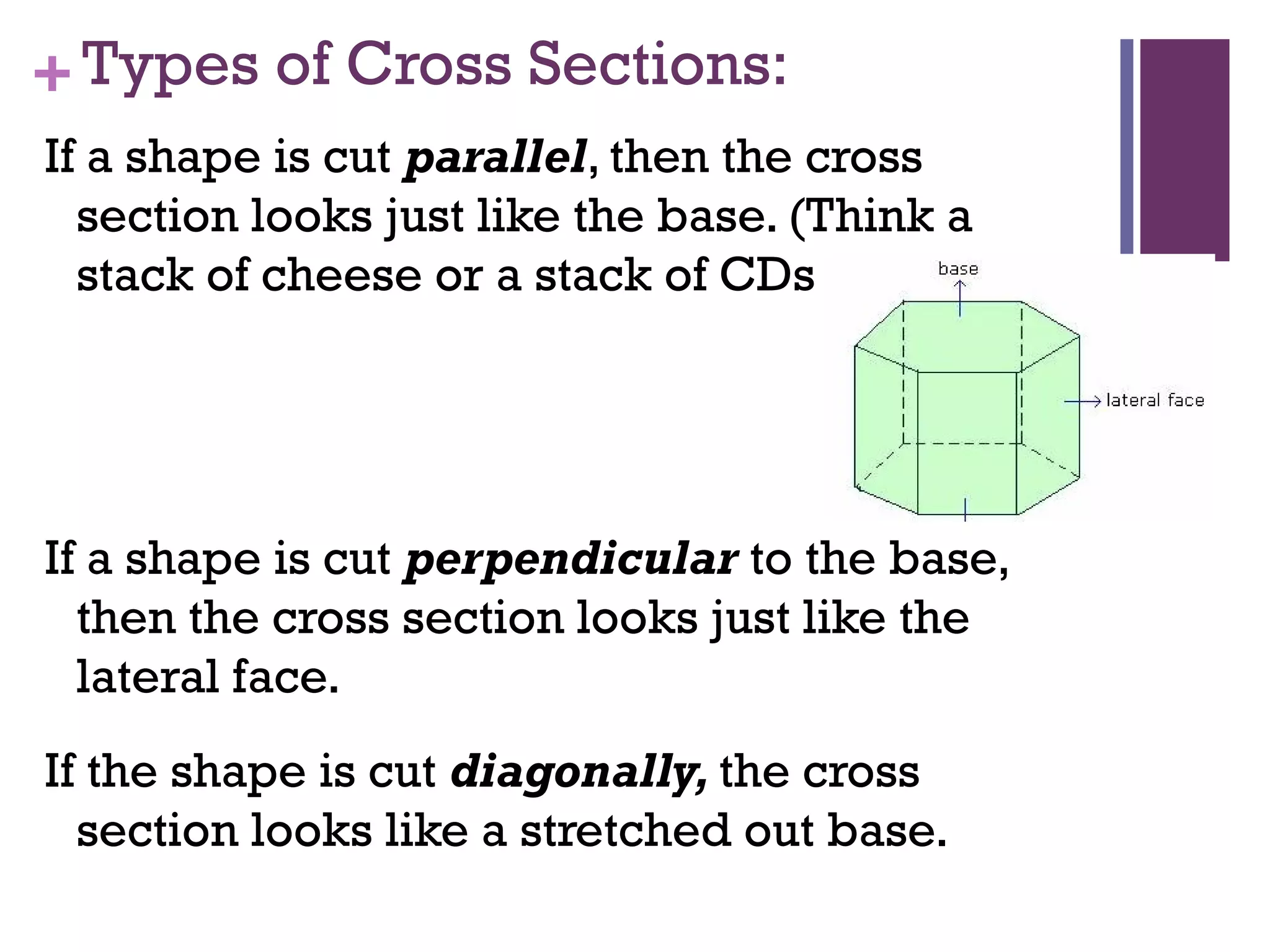 Cross sections | PPT