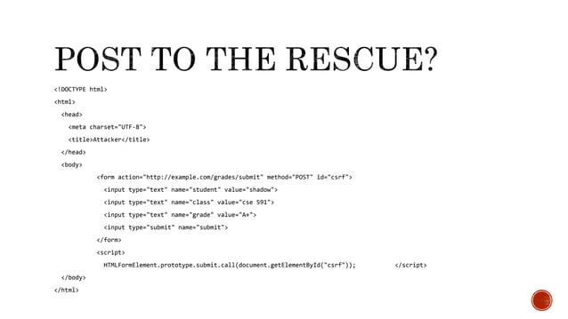 Cross site request forgery(csrf) | PPT