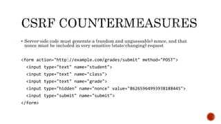 Cross site request forgery(csrf) | PPT