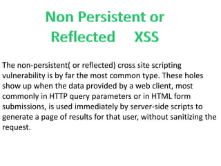 Cross site scripting | PPTX