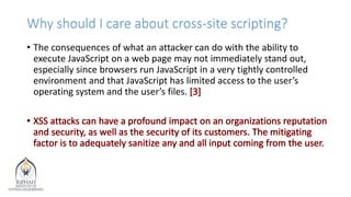 Cross site scripting | PPTX