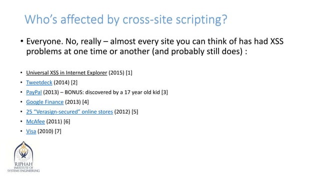 Cross site scripting | PPTX