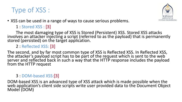 Cross site scripting | PPTX