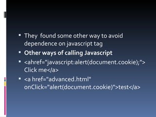 Cross Site Scripting Augusta For Matrix Session | PPT