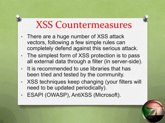 Cross Site Scripting (XSS) | PPTX | Web Development | Internet
